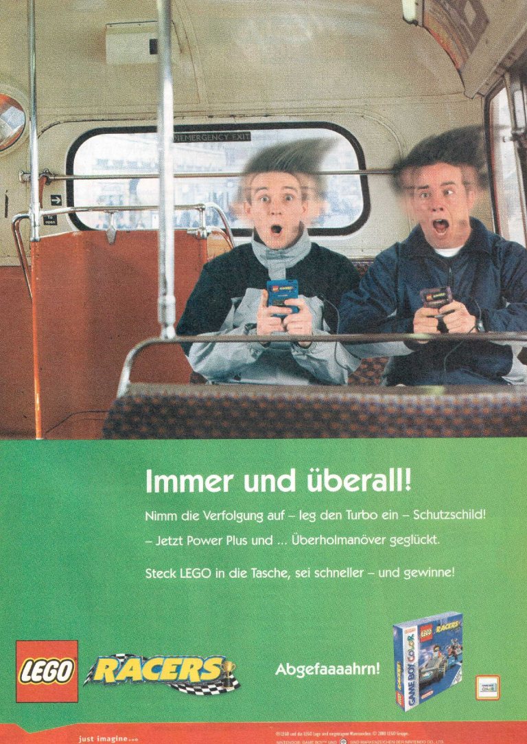 Abgefaaaahrn! | LEGO Racers Werbung – DMGPage – game boy blog